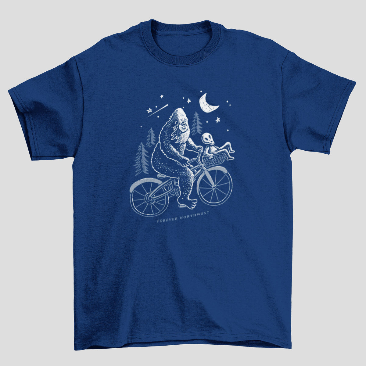 Alien & Sasquatch Bike Ride T-shirt – Forever Northwest